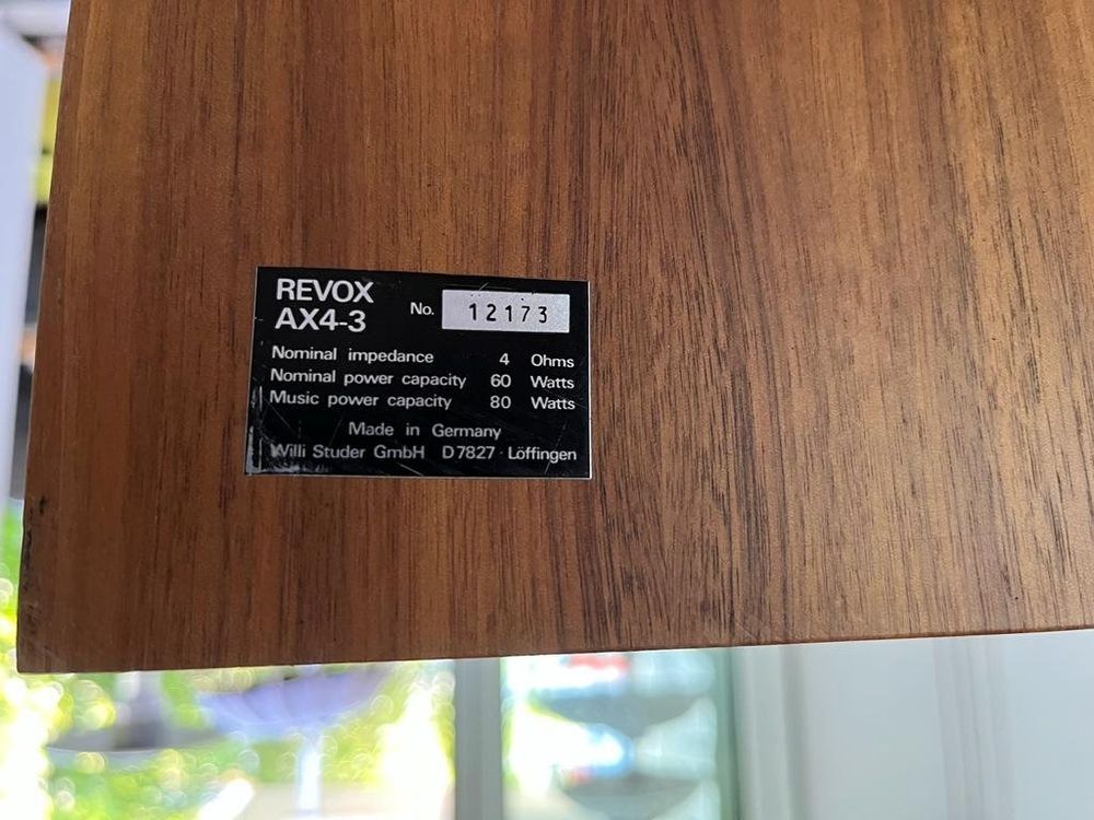Revox Musikanlage, Tuner a76, Receiver a78, Boxen AX4-3 | Kaufen auf Ricardo