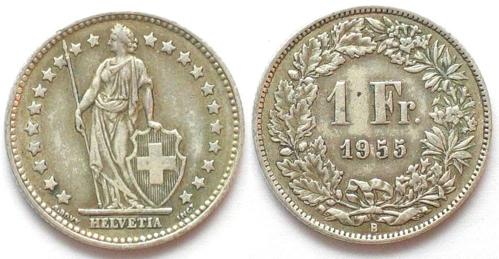 1 Franken 1955 Silber SELTENES JAHR! vz | Kaufen auf Ricardo