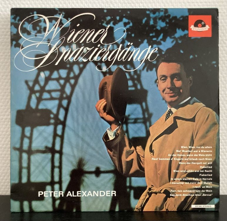 Peter Alexander - Wiener Spaziergänge LP *MINT-Vinyl* (Gebraucht) in ...