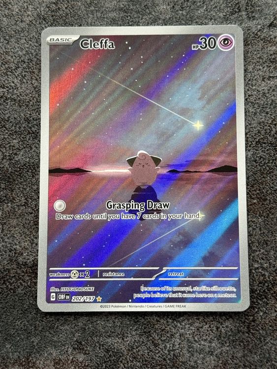 Cleffa 202/197 - Pokémon Obsidian Flames Illustration Rare | Kaufen auf ...