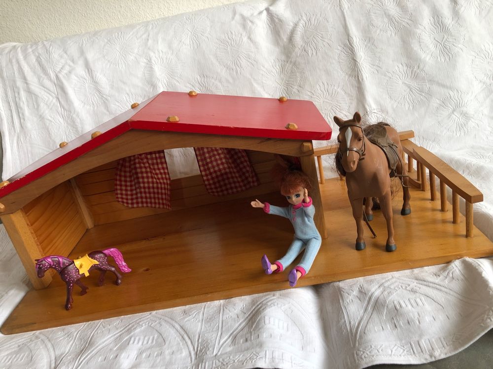 KINDERSPIELZEUG HOLZSTALL, 50-60e JAHRE, Schweizer Produkt (Gebraucht ...