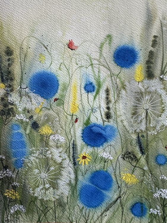 Aquarell handgemalt, Unikat (Gebraucht) in Lanzenhäusern für CHF 45 – mit Lieferung auf Ricardo ...