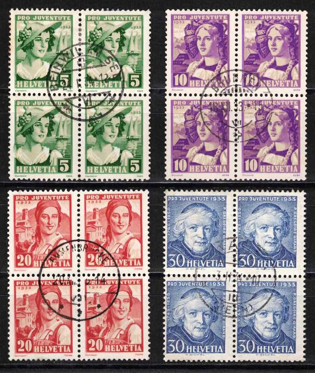 Pro Juventute 1933 Serie im 4er-Block ʘ (Neu (gemäss Beschreibung)) in Nuglar für CHF 20 – mit ...
