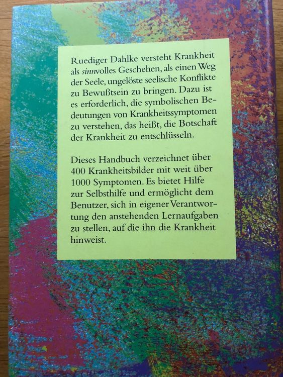 Buch von Ruediger Dahlke - Krankheit als Symbol - NEU (Neu (gemäss ...