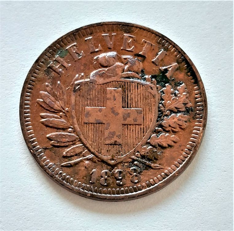2 Rappen 1898 (Gebraucht) in rodels für CHF 2 – mit Lieferung auf Ricardo kaufen