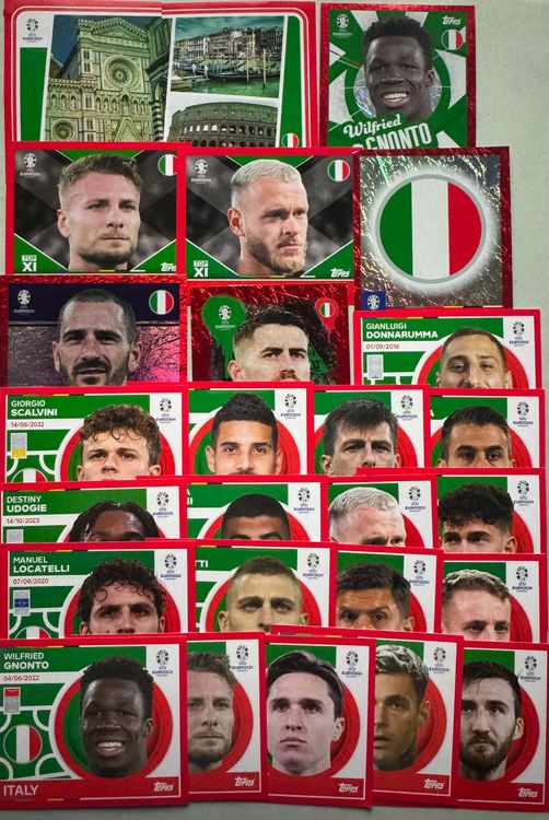TOPPS EM 2024 - Team ITALIEN (ITA) - Fehlende Sticker (Gebraucht) in ...