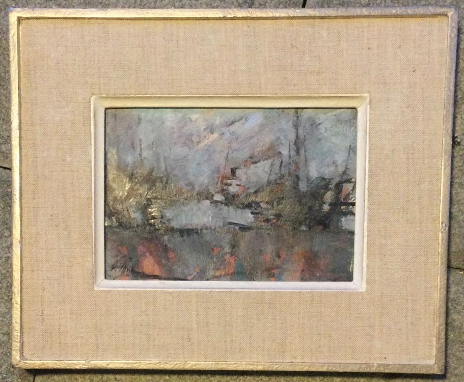 Walter Emil MÜLLER (1896-1983) Hafenszene Gemälde | Kaufen auf Ricardo