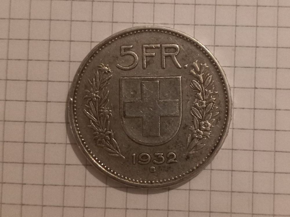 5fr 1932 (Gebraucht) in Mönchaltorf für CHF 8 – nur Abholung auf Ricardo kaufen