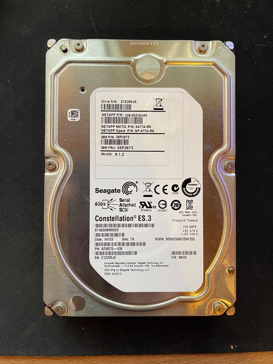 Seagate Constellation® ES.3 (4TB) 12 Stück! für Nas / Server (Gebraucht ...