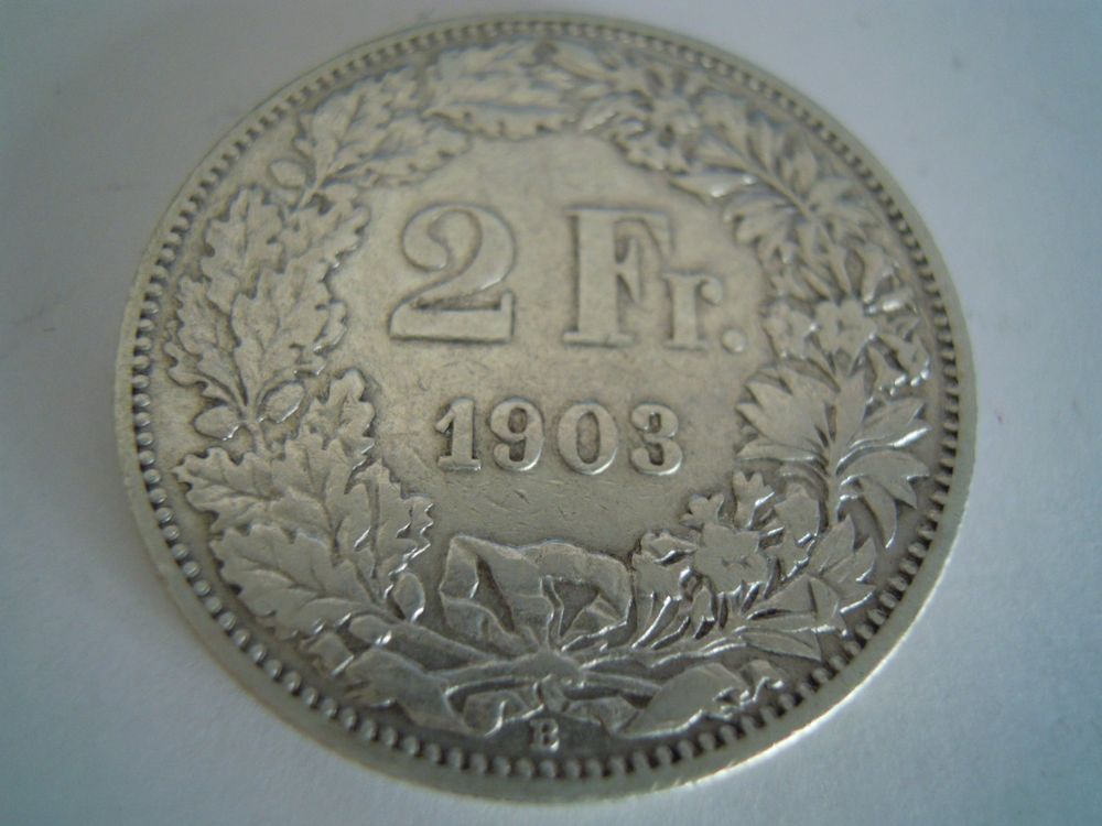 1 mal alte silber 2 Franken 1903 | Kaufen auf Ricardo