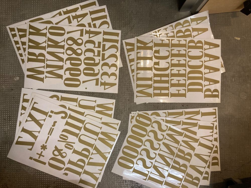 Letraset Buchstaben Gold Basteln | Kaufen auf Ricardo