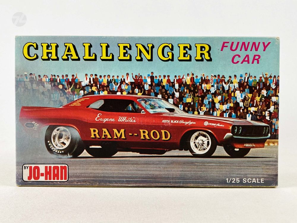 CHALLENGER FUNNY CAR JO-HAN Scale Model Kit 1/25 Vintage 70s (Defekt ...