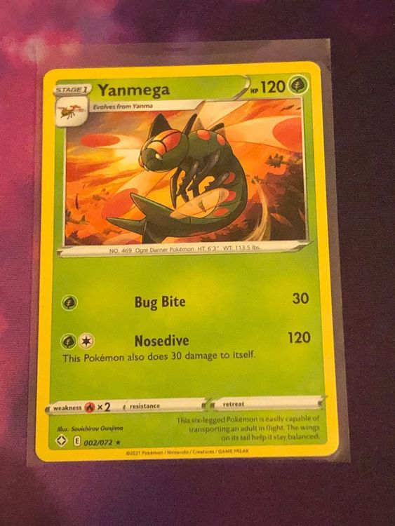 Shining Fates Yanmega 002/072 EN (Neu (gemäss Beschreibung)) in Baar ...