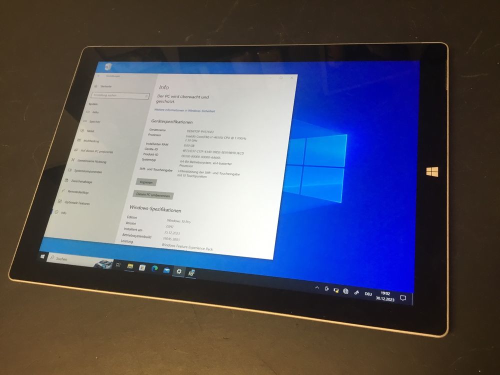 Microsoft Surface Pro 3 Tablet-PC i7 8GB RAM 256GB SSD (Gebraucht) in ...