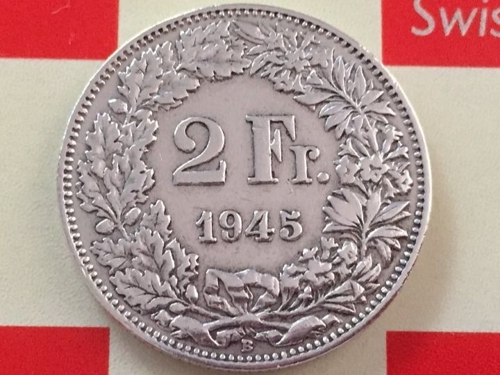 2 Franken 1945 ss+, nur 1,134 Mio! (Gebraucht) in Elsau für CHF 8.8 – mit Lieferung auf Ricardo ...