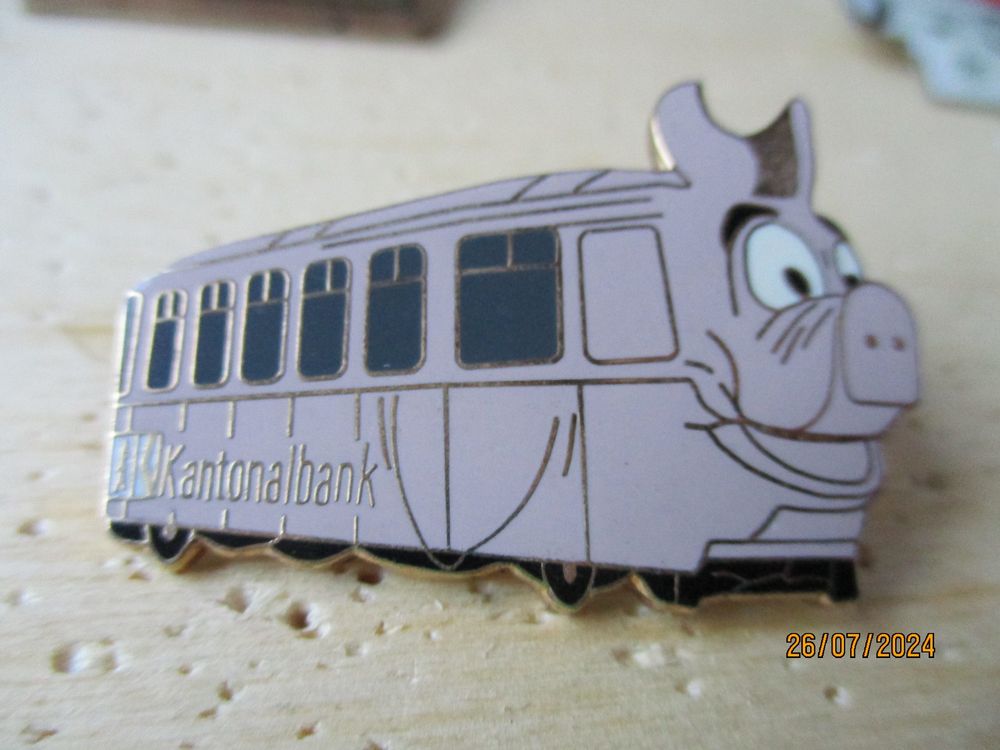 Zug Lok Lokomotive Kantonalbank Säuli Tram Pin Limitiert BLT (Neu (gemäss Beschreibung)) in ...