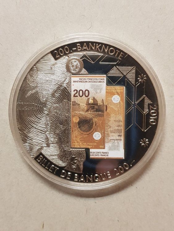 Medaille Billet 200 Franken. (Neu (gemäss Beschreibung)) in Zürich für ...