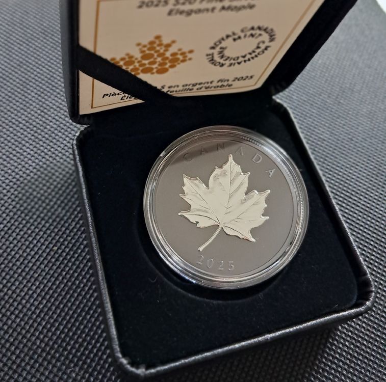 1 OZ Silber Maple Leaf 2025: Lim. Auflage (Neu und originalverpackt) in ...