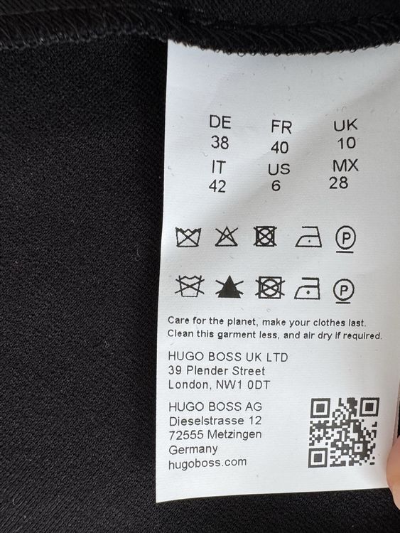 Hugo Boss Rock Schwarz, Gr. 38, neuwertig (Neu (gemäss Beschreibung ...