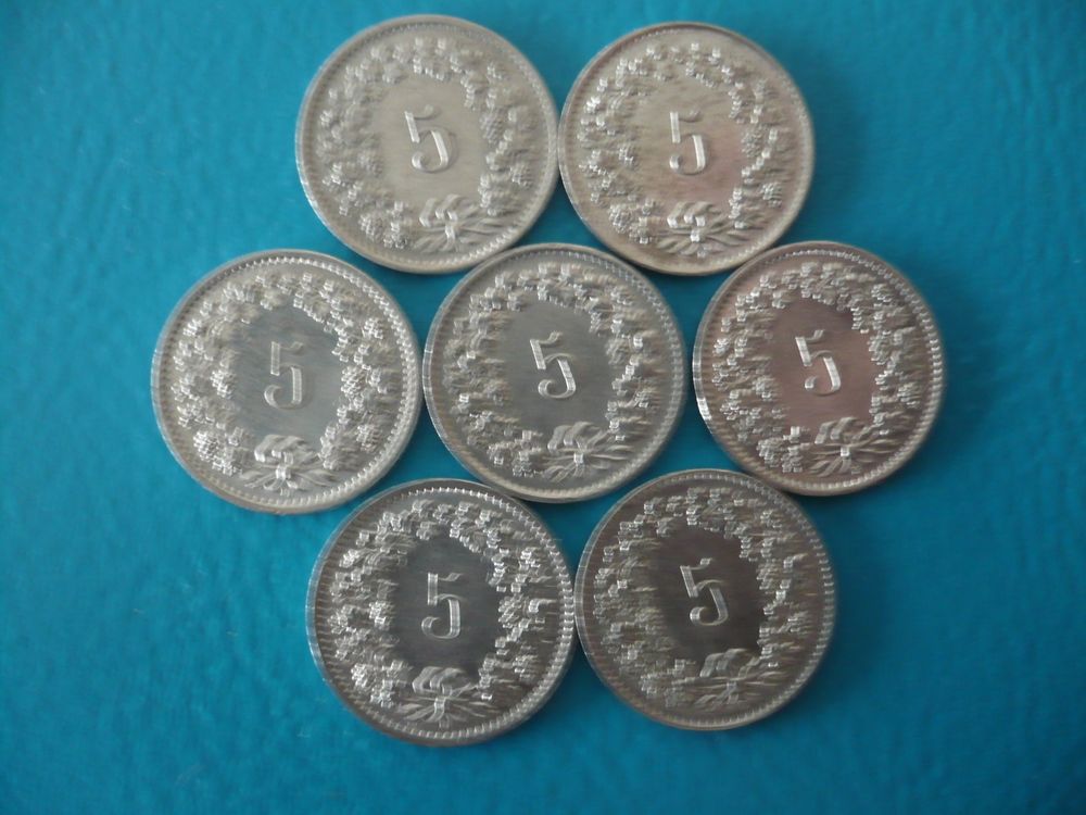 5 Rappen Stücke der 1960er Jahre | Kaufen auf Ricardo