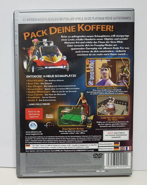 Die Sims Brechen aus Pack deine Koffer! PS 2 (Gebraucht) in Schüpfheim ...