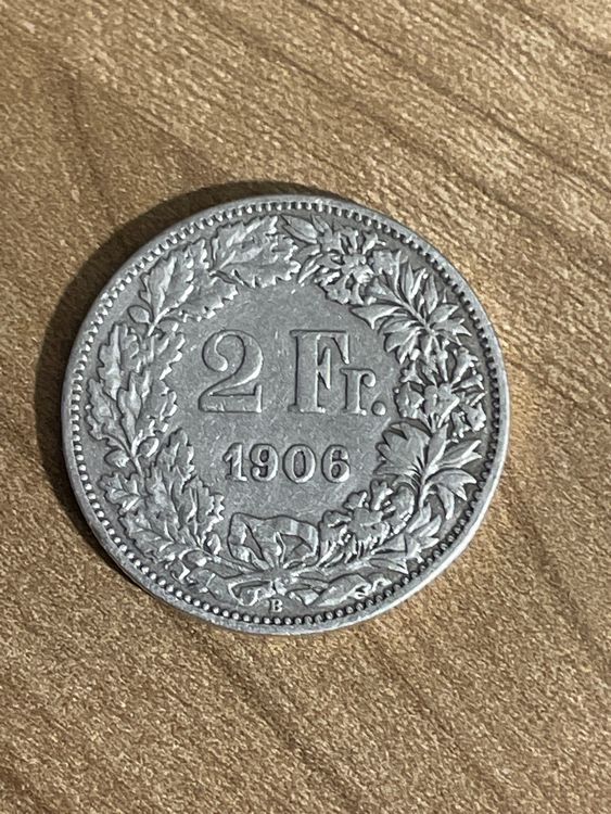2 Franken Schweiz Silber 1906 | Kaufen auf Ricardo