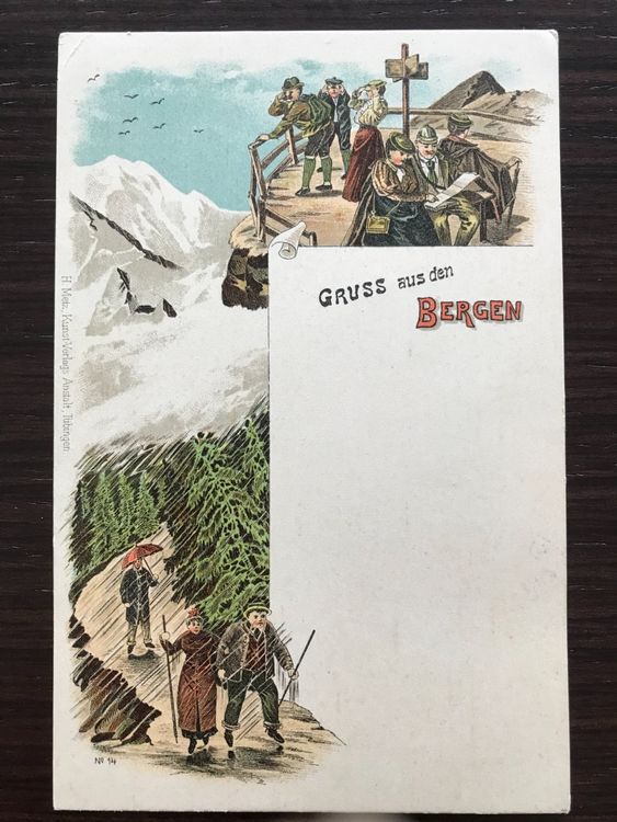 GRUSS AUS DEN BERGEN Litho, ÜBER und UNTER den Wolken, Regen (Gebraucht) in Wald ZH für CHF 17 ...