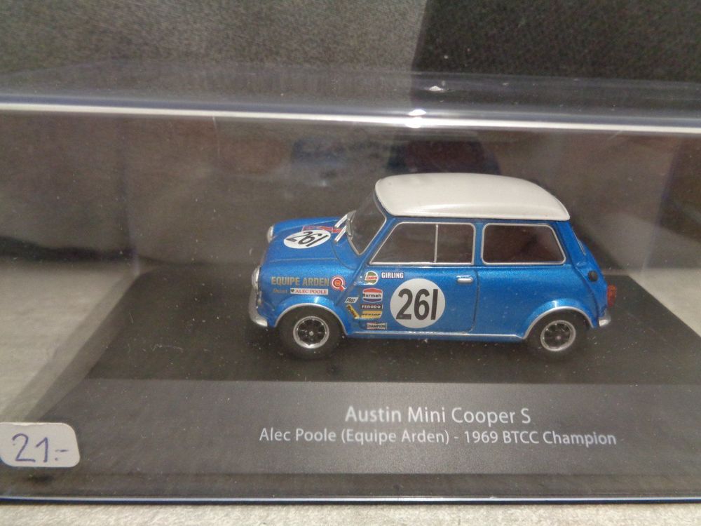 1:43 Atlas Austin Mini Cooper S 1969 BTCC Champion (Neu (gemäss ...