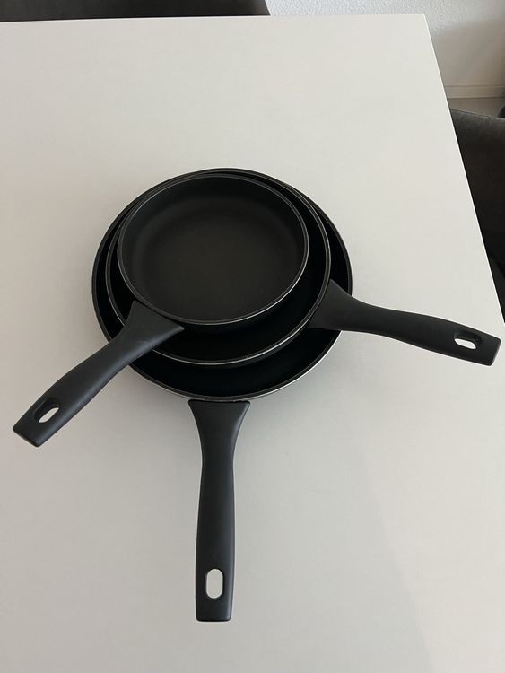 3 Migros Pfannen Set Titan Induktion neuwertig (Gebraucht) in Oftringen ...