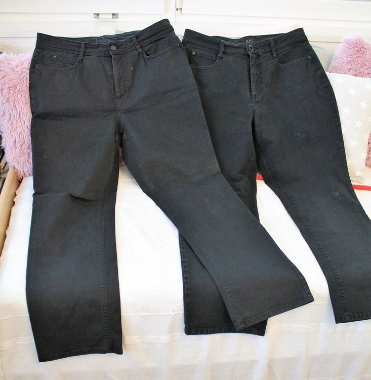 2er Set MAC Jeans ★ schwarz ★ Hose ★Stella Fancy Line 42/30 (Gebraucht ...