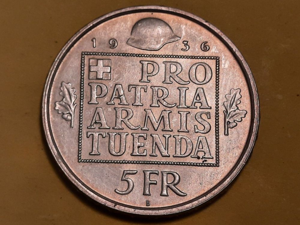 Schweiz Gedenkmünze 5 Franken 1936 Silber | Kaufen auf Ricardo