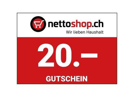 20.- nettoshop.ch Gutschein | Kaufen auf Ricardo
