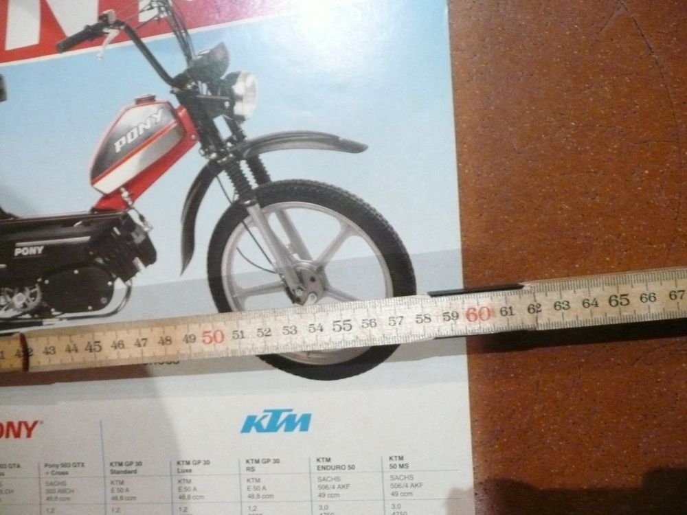 KTM GP30 E50 ENDURO MS PONY 503 GTA SACHS ORIGINAL POSTER (Gebraucht ...