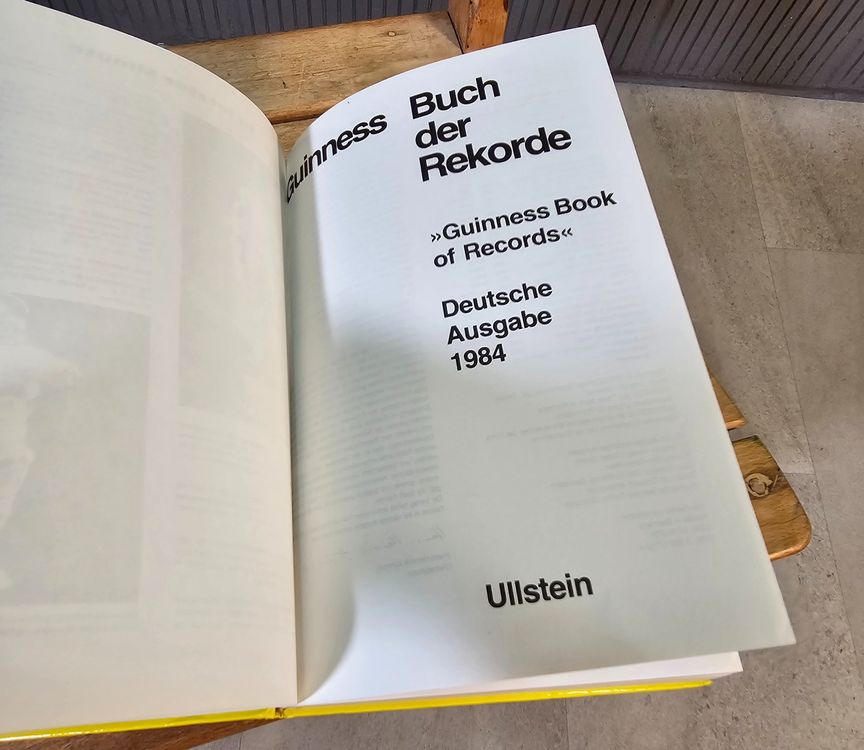 1984 GUINNESS BOOK OF THE WORLD RECORDS - BUCH DER REKORDE (Usato) a ...
