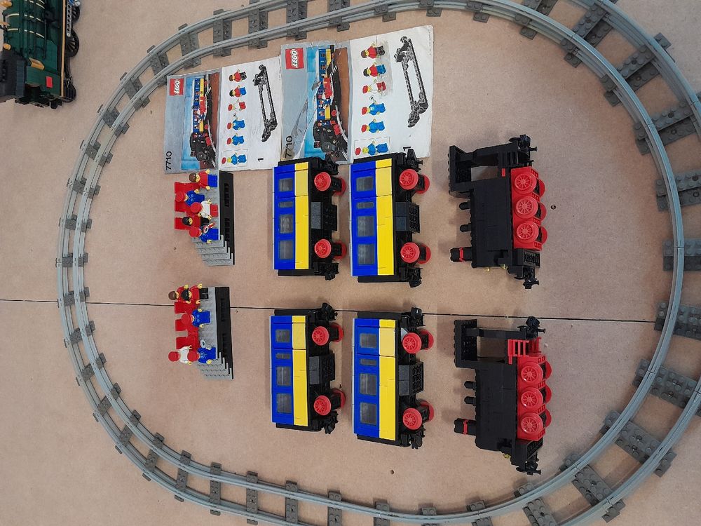lego eisenbahn vintage lot de trains lego 7710 avec rails | Acheter sur ...