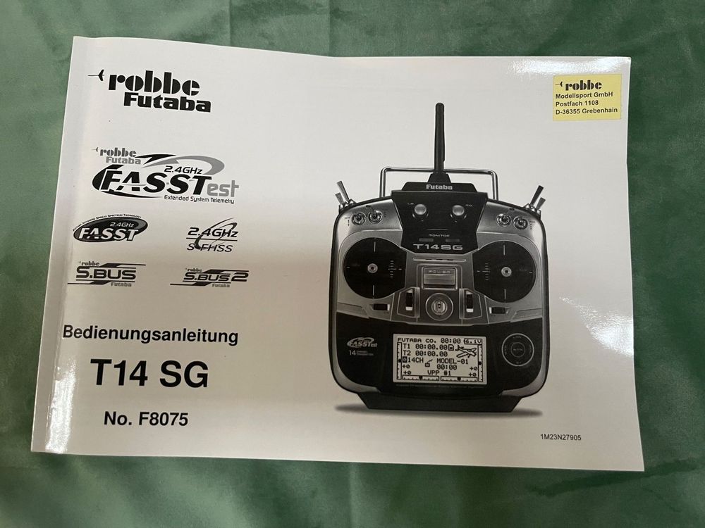Futaba T14 SG Fernsteuerung und 2 x Futaba R6008HS Empfänger | Kaufen ...