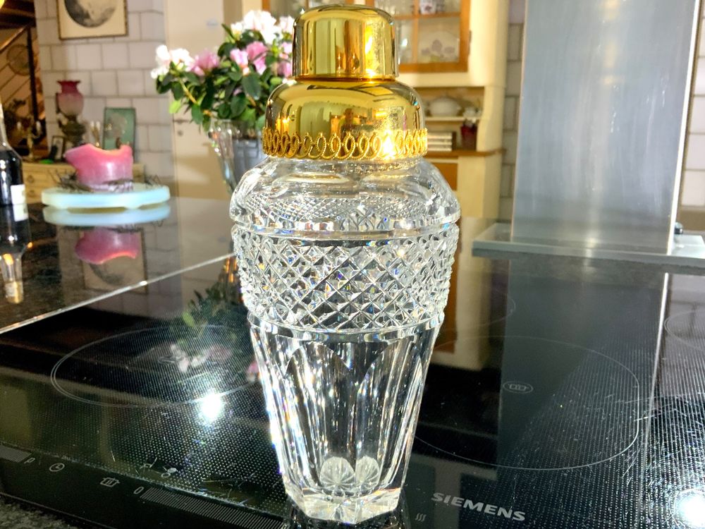 VINTAGE CHAKER BLEIKRISTALL MONTUR VERGOLDET FRANKREICH (Gebraucht) in ...
