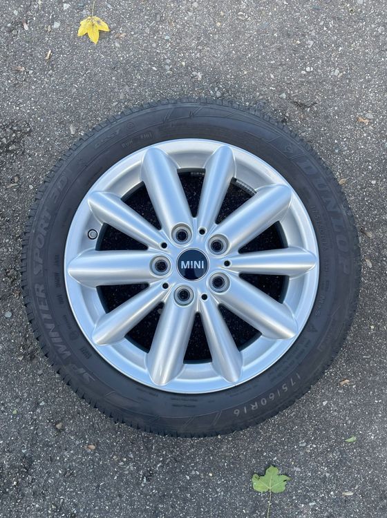 Original Mini 16 Zoll Alufelgen inkl. Dunlop-Winterreifen (Gebraucht ...