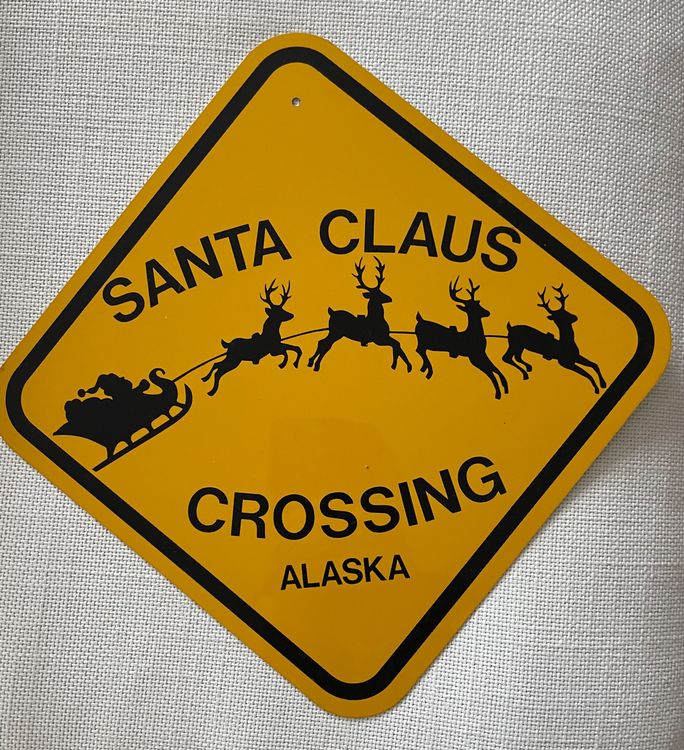 Road sign Santa Claus crossing (Neu (gemäss Beschreibung)) in Oberwil ...