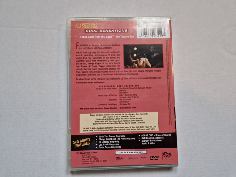 DVD FLASHBACK SOUL SENSATIONS! TINA TURNER, LOU RAWLS, ETC. (Neu ...