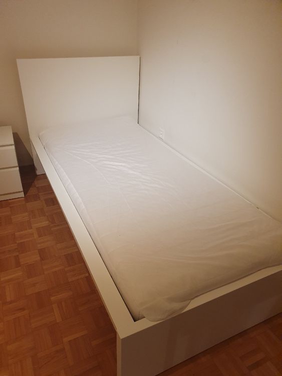 Bett 90×200 cm (IKEA MALM) + Matratze | Kaufen auf Ricardo