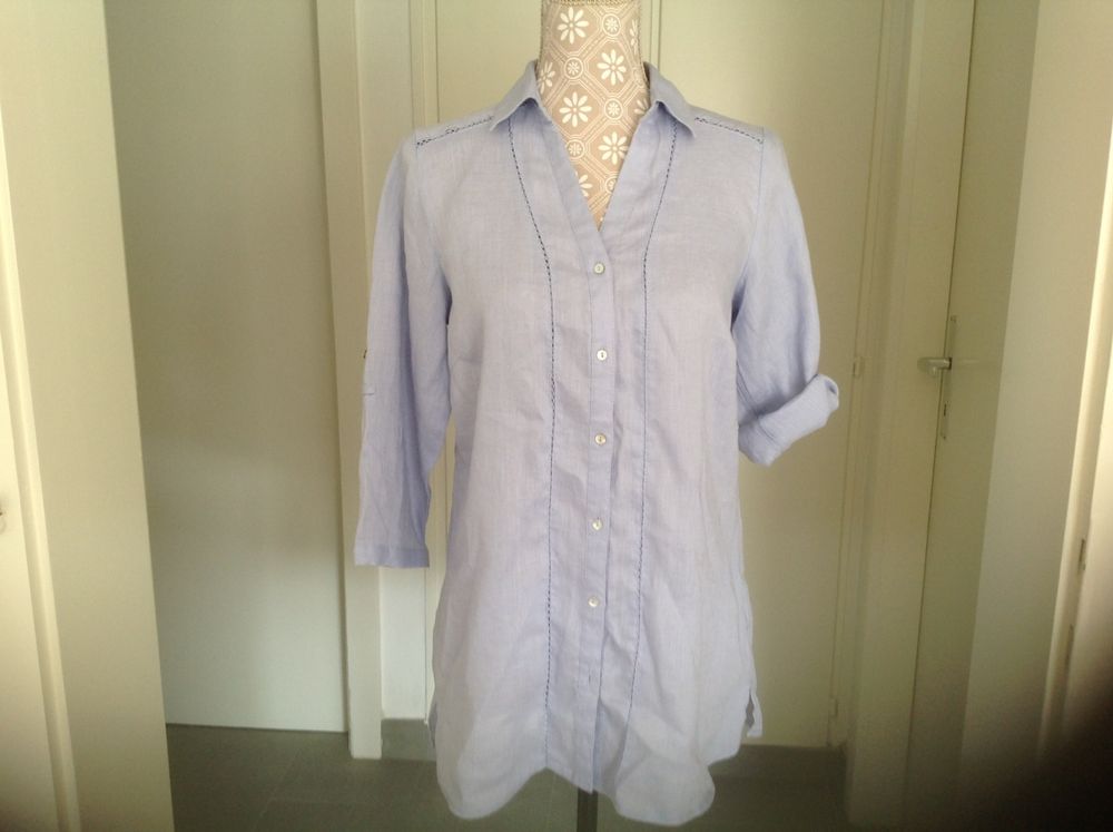 Maddison - Blouse - Lin - 36 - bleu-lilas | Kaufen auf Ricardo