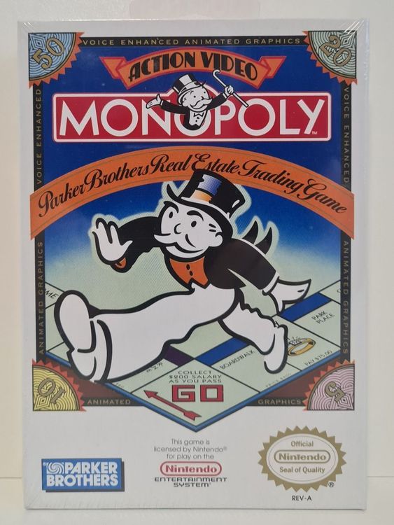 Ab 1.- SEALED Monopoly Nintendo NES US-NTSC | Kaufen auf Ricardo