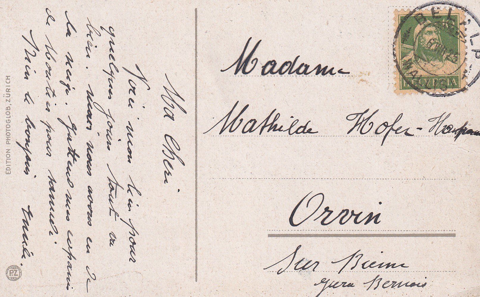 Belalp -Glacier d'Aletsch -1925 -VS (Gebraucht) in Orvin für CHF 2.5 ...