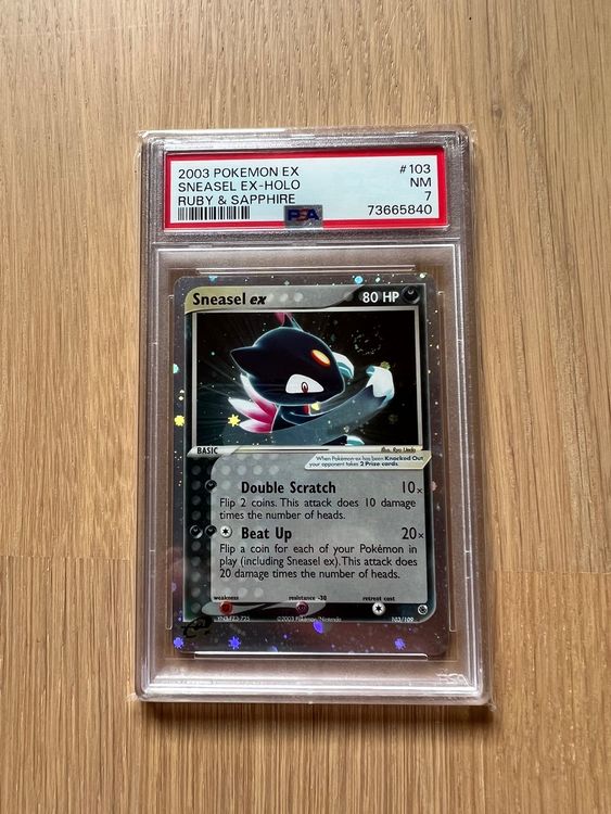 1x POKEMON SNEASEL EX HOLO RUBY & SAPPHIRE CARD PSA 7 RARE | Kaufen auf ...