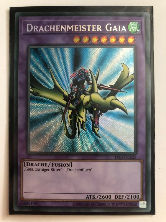 YuGiOh Drachenmeister Gaia | Secret Rare | Kaufen auf Ricardo