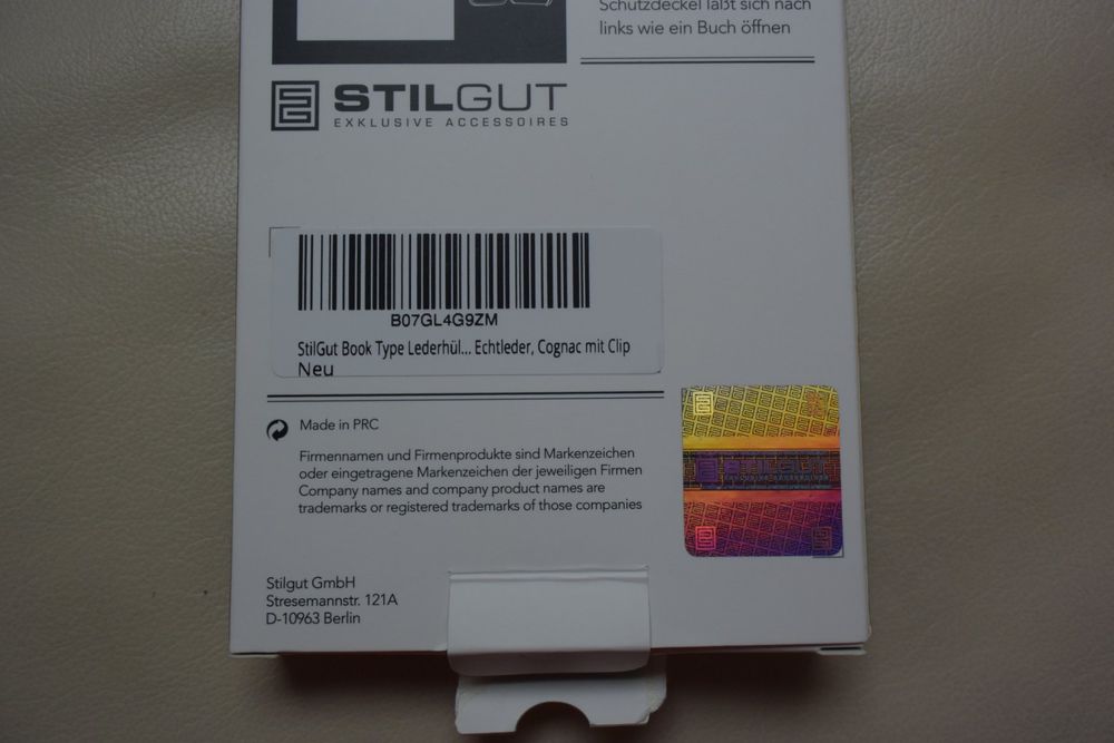 ORIGINAL STILGUT - NOKIA 7 PLUS TASCHE BOOK TYPE MIT CLIP (Neu (gemäss ...