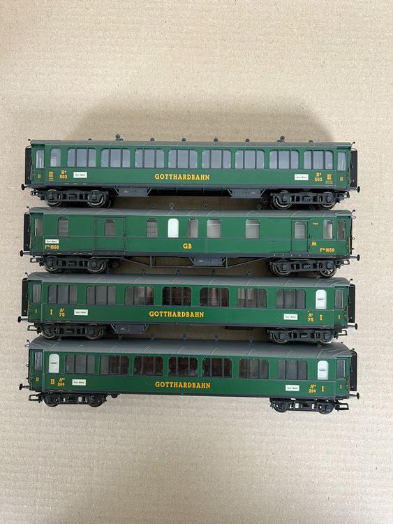 4x Liliput Wagons Gotthardbahn | Kaufen auf Ricardo