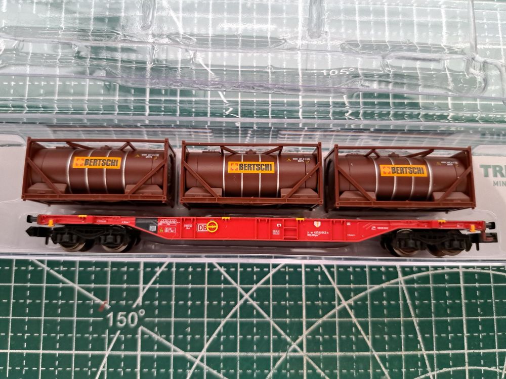 Minitrix 15399-04, Containertragwagen der DB | Kaufen auf Ricardo