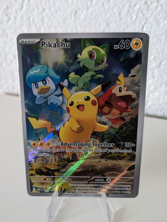 Pokémon Paldea Evolved - Pikachu Promo 027 ( EN ) ab 1Fr!! (Neu (gemäss ...